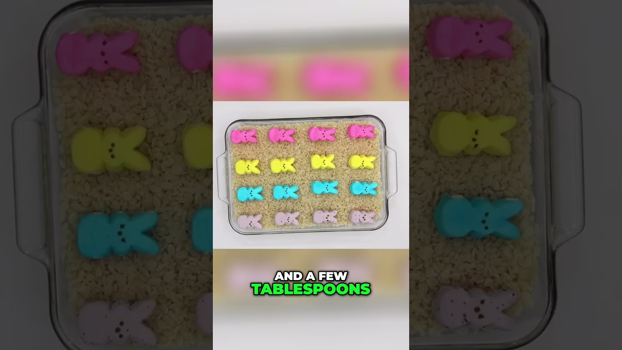 I made super colorful Rice Krispie treats! 🌈