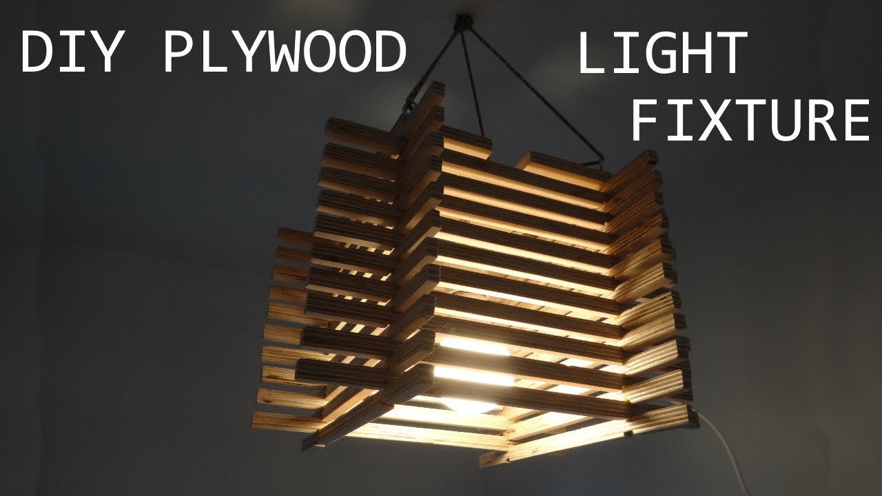 Making a plywood light fixture