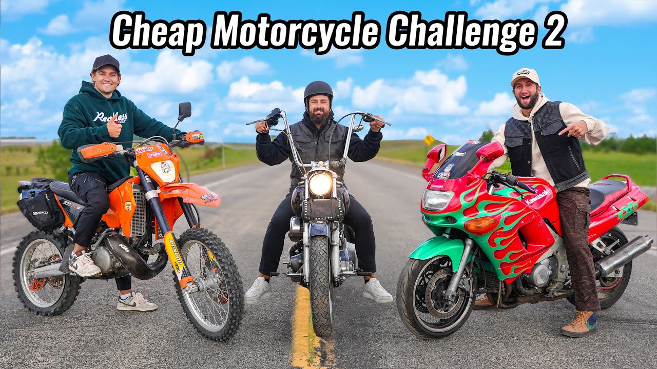 CboysTV cheap motorcycle challenge 💥