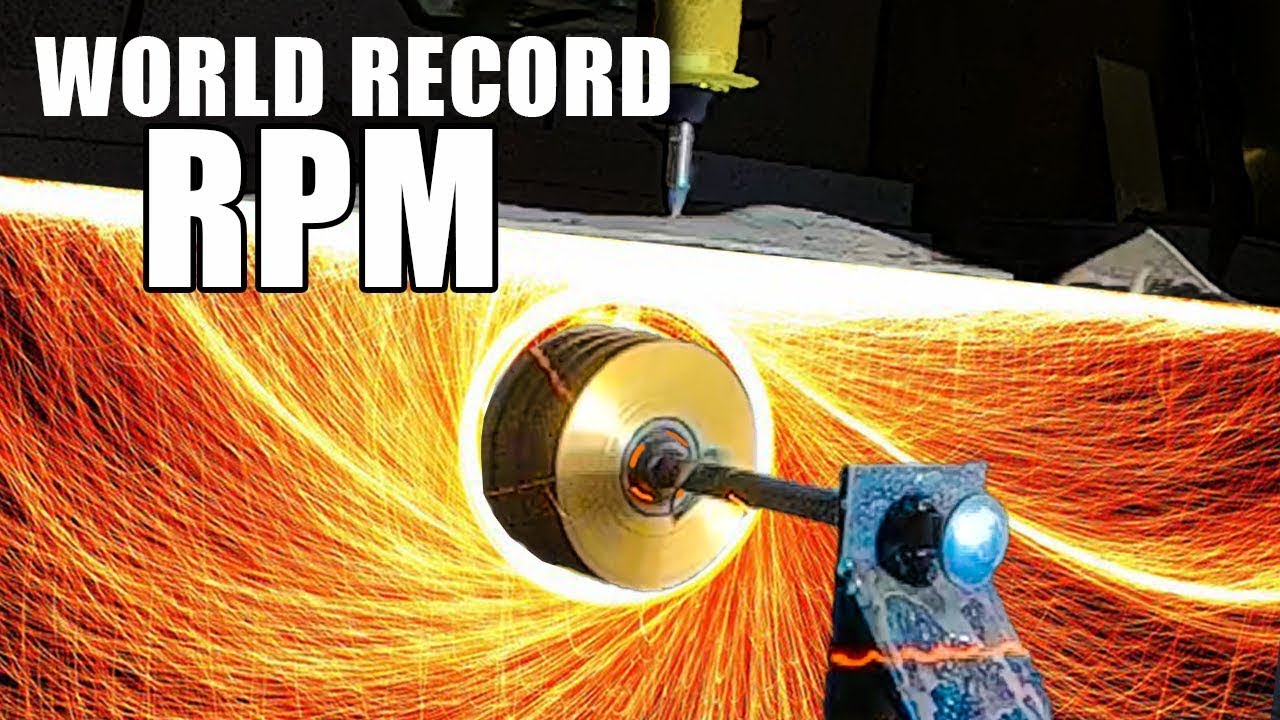 200,000 RPM brass wheel explodes ceramic bearings