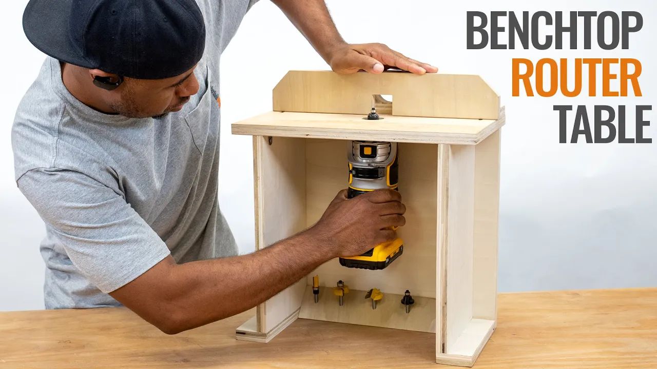 Easy trim router table setup