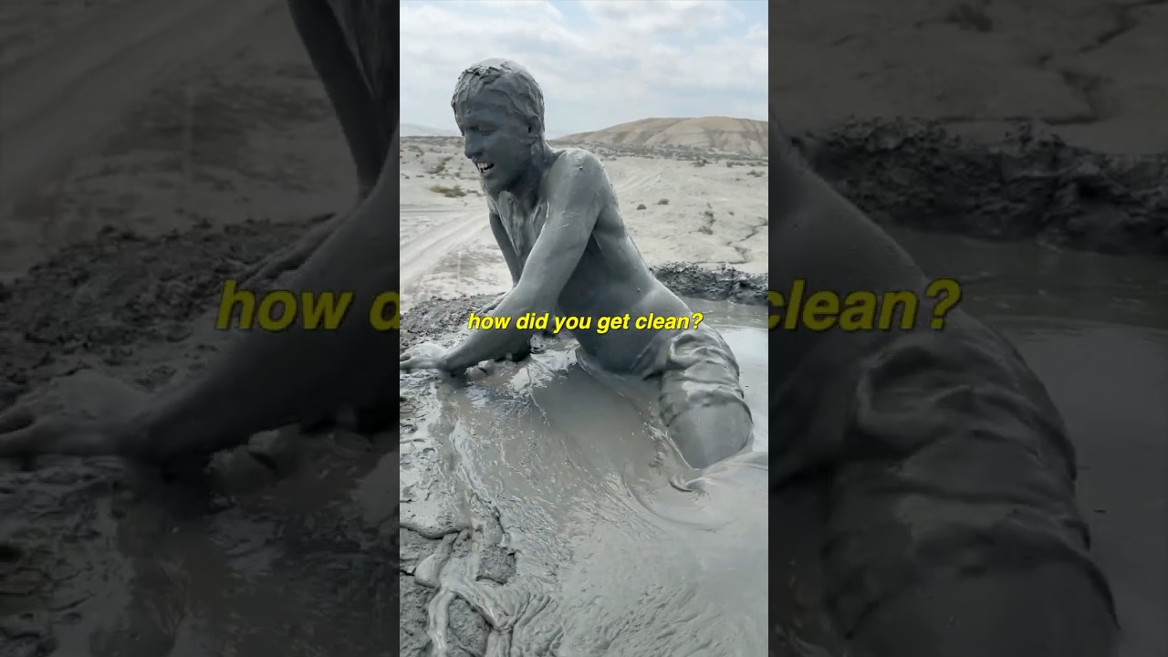 It's illegal to jump into this mud volcano