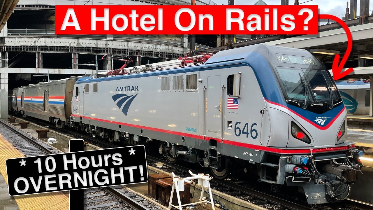 Amtrak roomette overnight on the Northeast Regional train