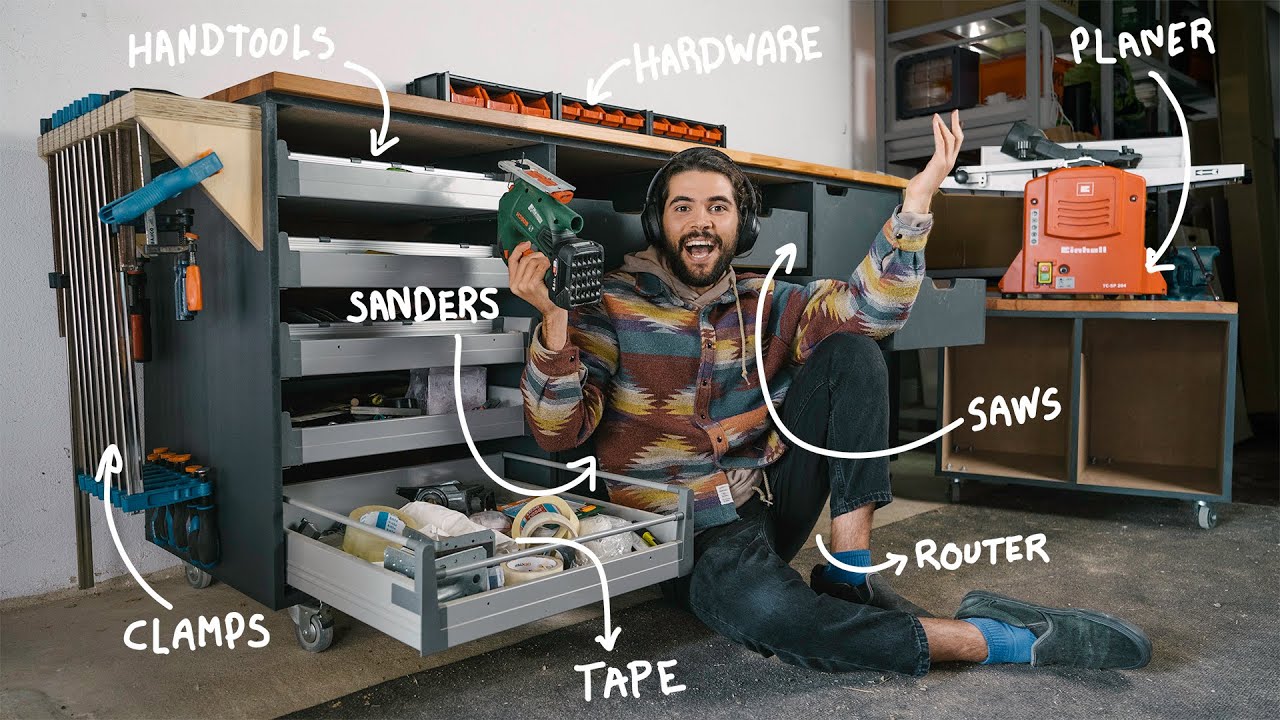 I transformed my messy garage into a dream workshop 🚐