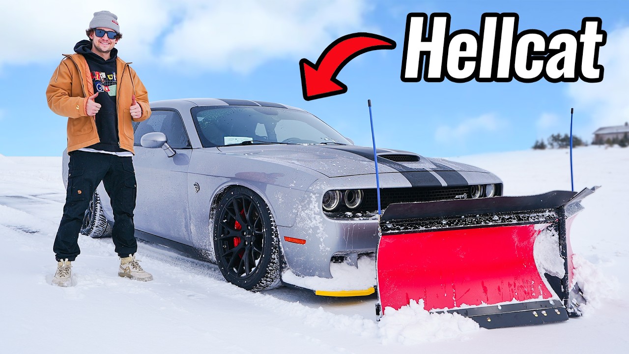 Snowplow muscle car! 💥