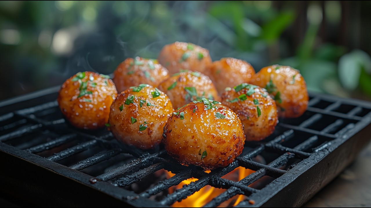 I made exploding cheese meatballs! 🧀🔥