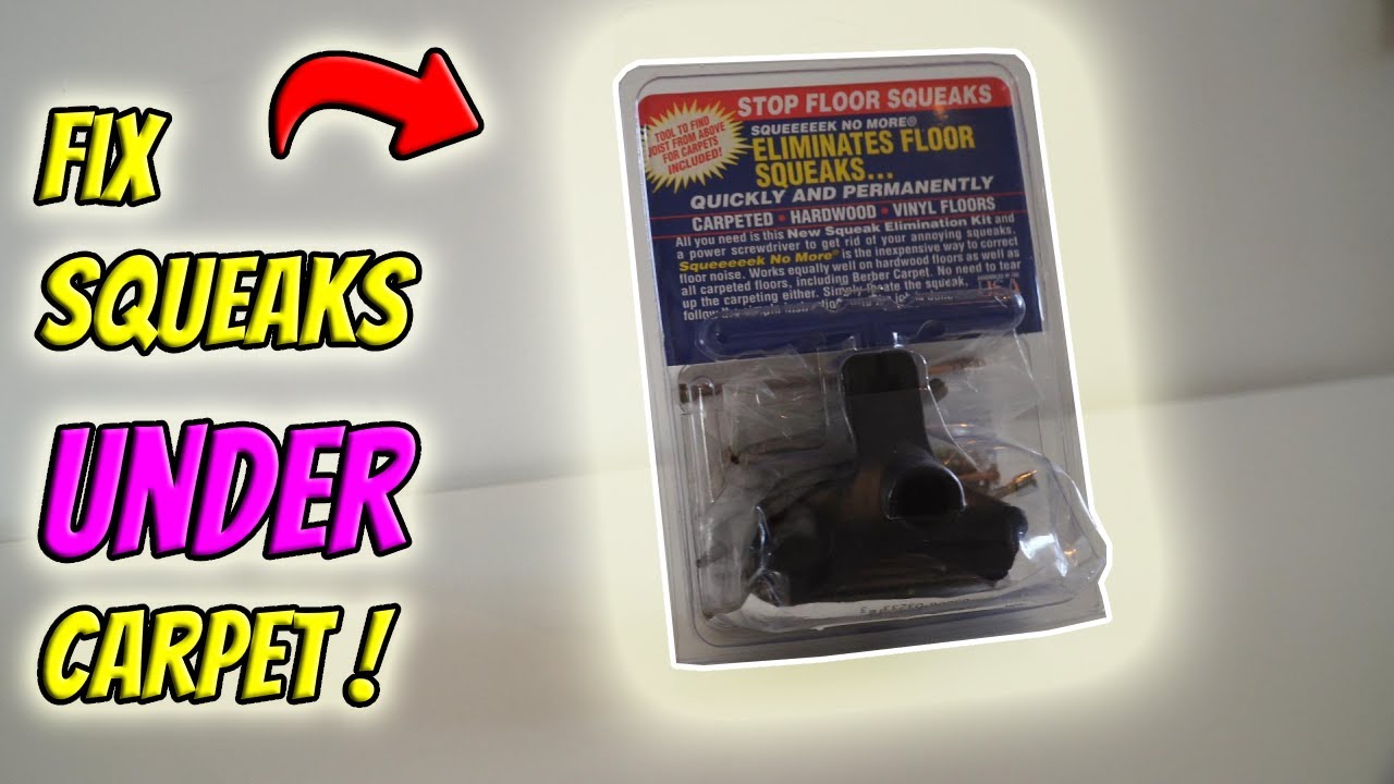 I fixed my squeaky floors without removing carpet!