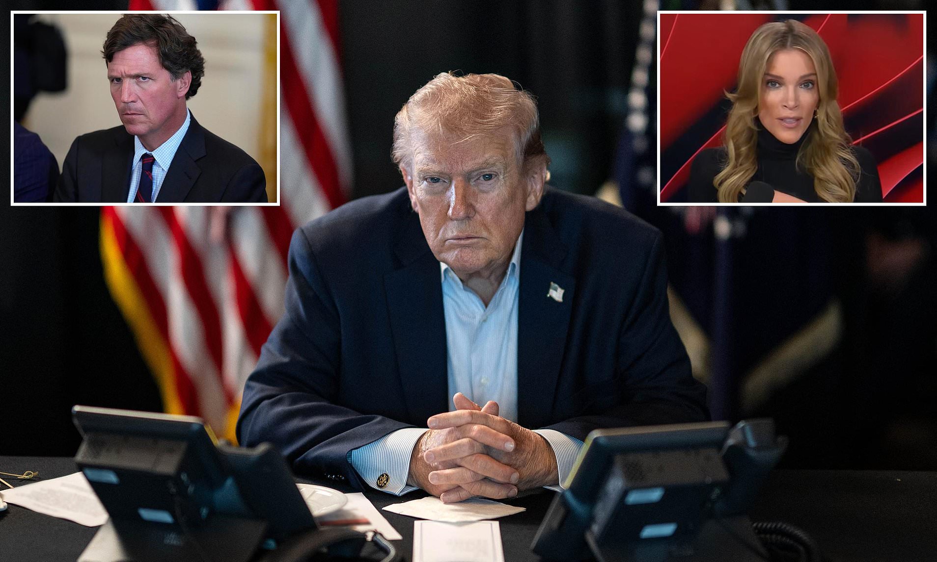 Trump hurls very cutting insult at Megyn Kelly and Tucker Carlson over ...