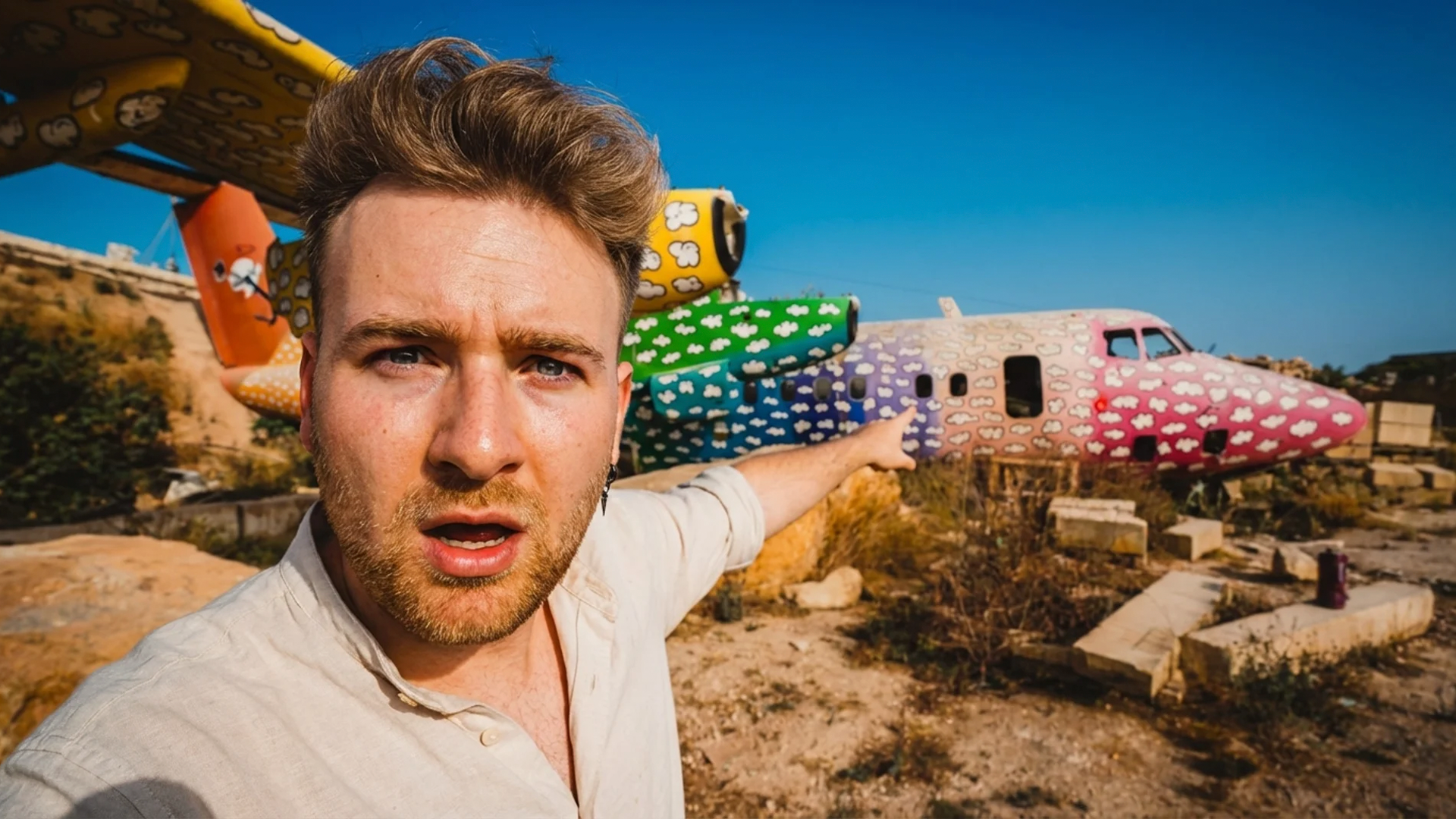 I discovered a hidden airplane in the desert