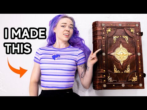 I created a huge leatherbound spellbook