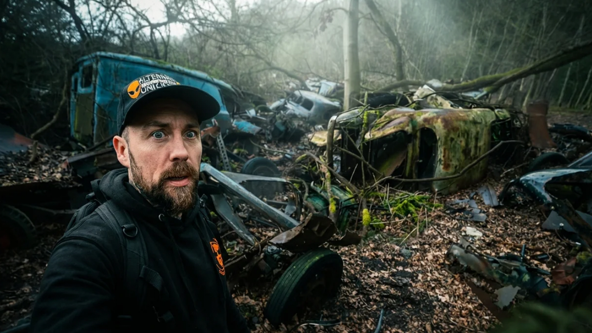 I discovered a graveyard of abandoned cars! 🚗