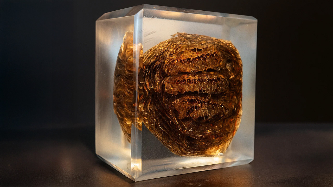 I cut a giant wasp nest in half! 🐝
