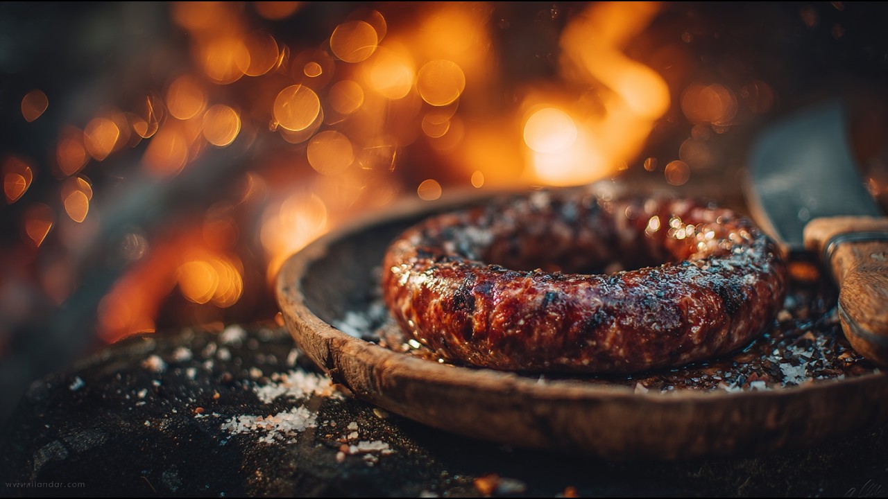 Rolling beef and cheese for the ultimate sausage