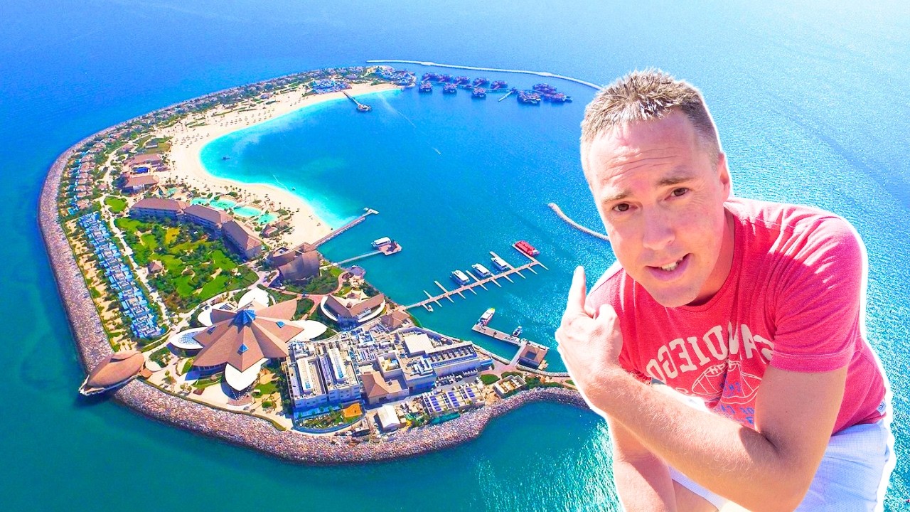 I stay on a deserted luxury island resort in Doha!