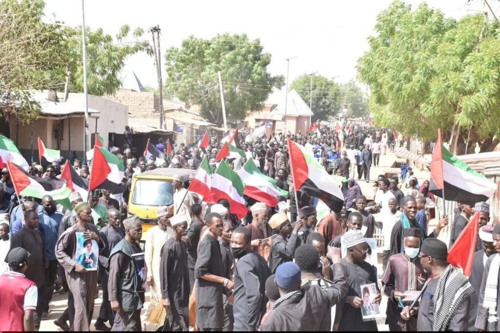 Photos: Shi’ites protest in Yobe over Iranian Supreme Leader's killing