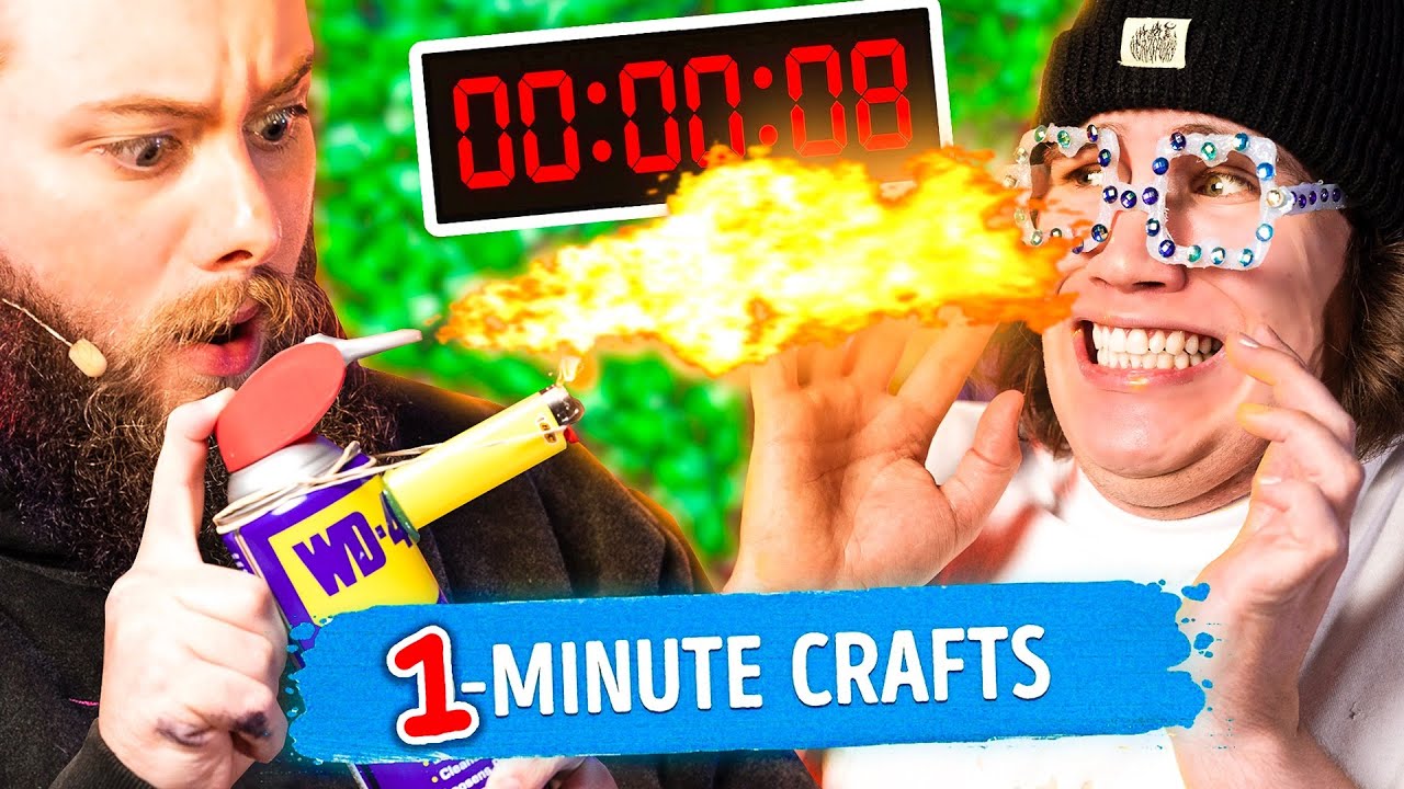 1 minute DIY flamethrower – it actually works!
