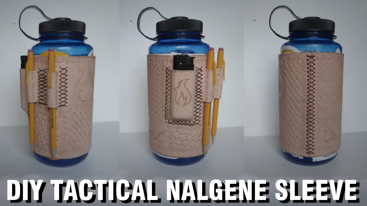 How to make an EDC leather Nalgene sleeve | Leatherworking