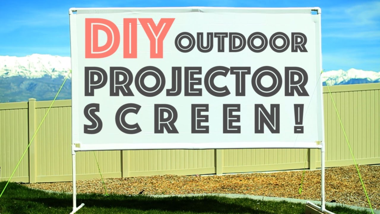 DIY outdoor projector screen - plus micro projector review