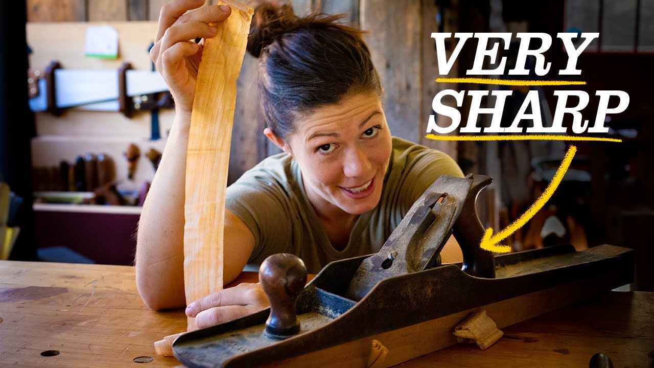 I sharpen my handplanes like a pro ️