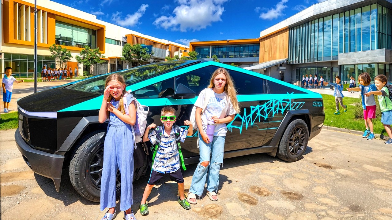 I embarrassed my kids on their first day of school!