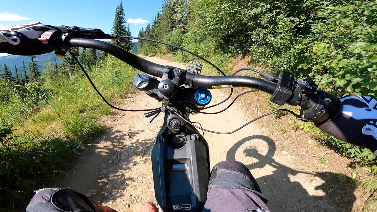 I took my 72V Surron up the mountains! 🏔️