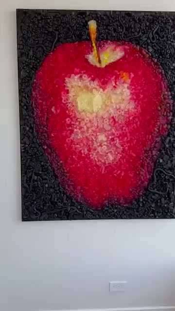 My candy art meals apple gummy bear and pop star portrait