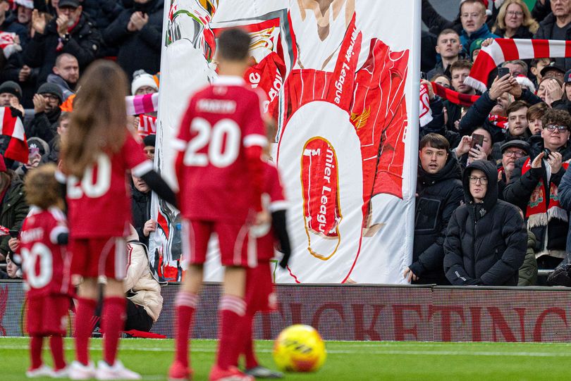 Diogo Jota tribute unveiled by Wolves fans as Liverpool away end issues ...