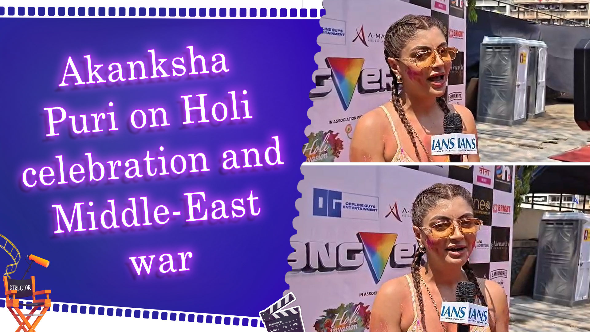 Akanksha Puri on Holi celebration and Middle-East war