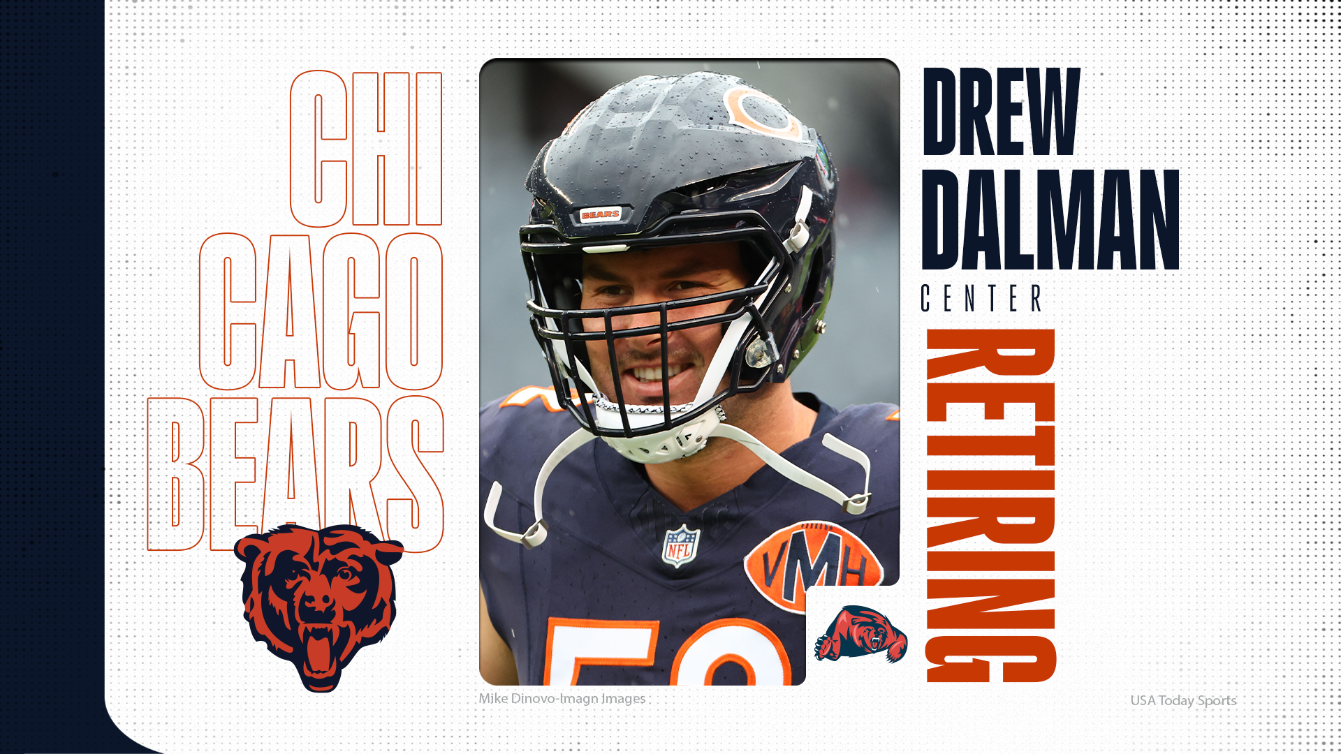 Bears center Drew Dalman announces shocking retirement from NFL
