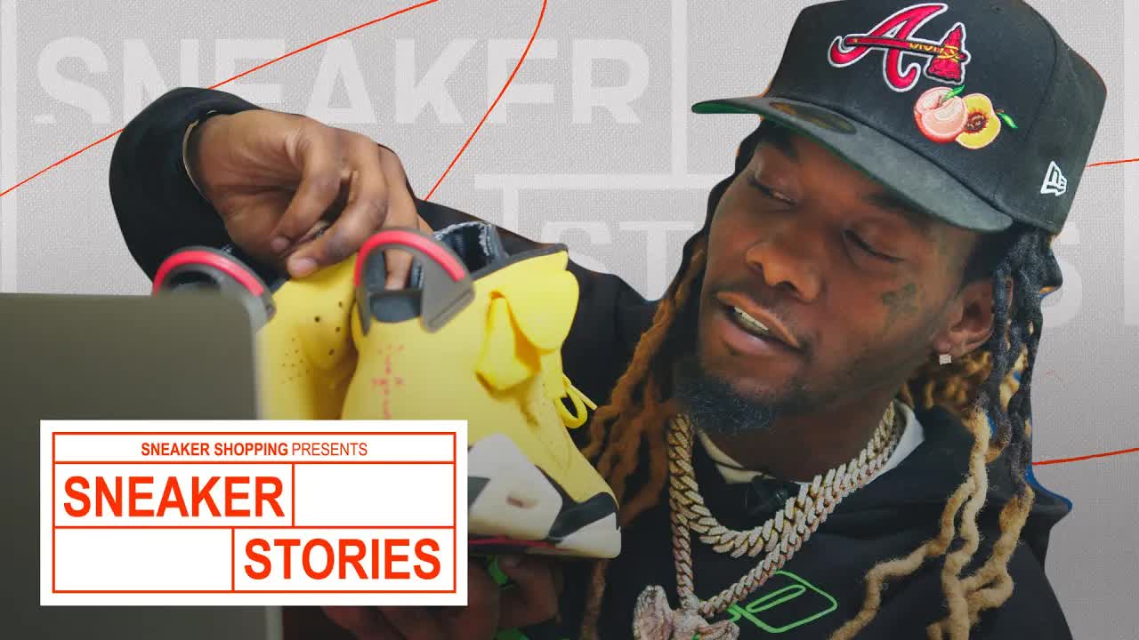 Offset shows off 1 of 1 Travis Scott Jordans and his extremely rare ...