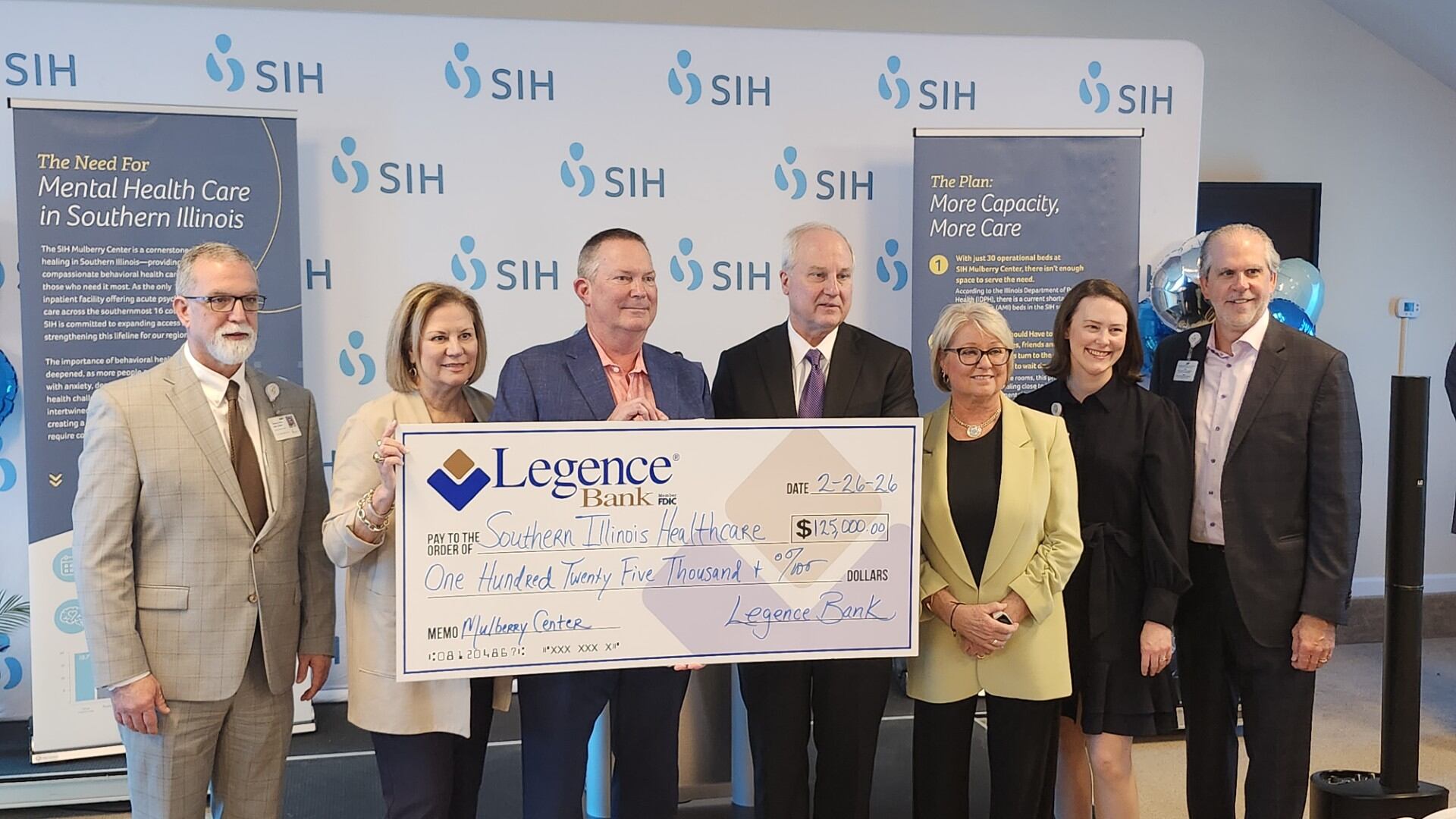SIH Mulberry Center expansion project receives $125K in pledges
