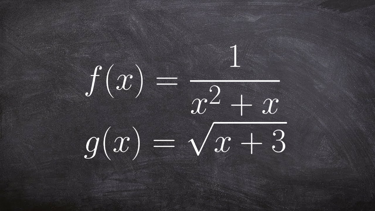 Composing two functions then determining the domain