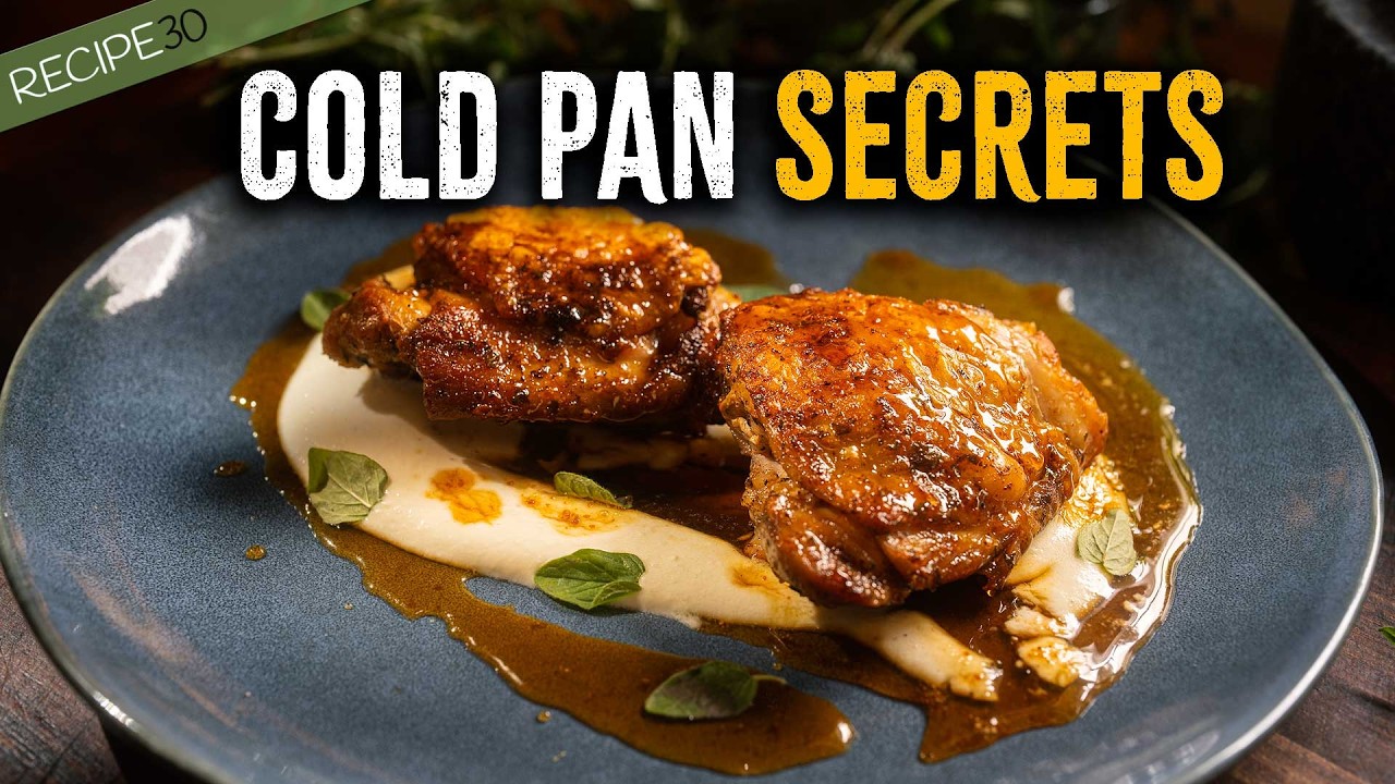 Restaurant quality chicken thighs | Crispy skin & whipped feta
