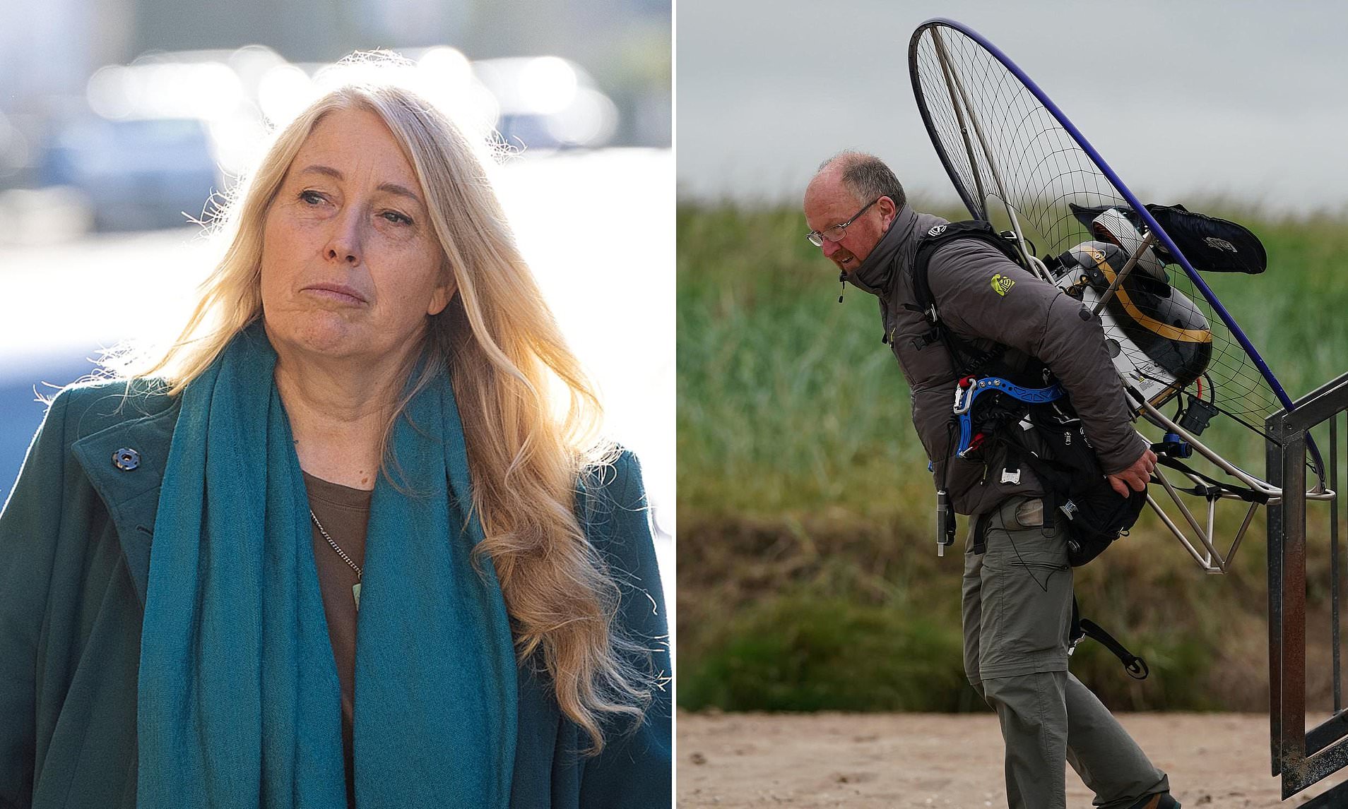 Powered paraglider pilot nicknamed the 'Human Swan' sobs at inquest of ...