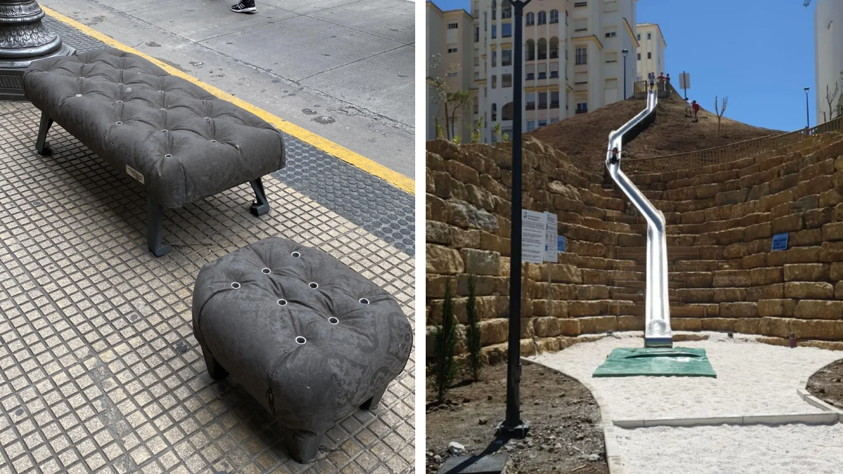 18 public spaces that were intentionally built to be uncomfortable