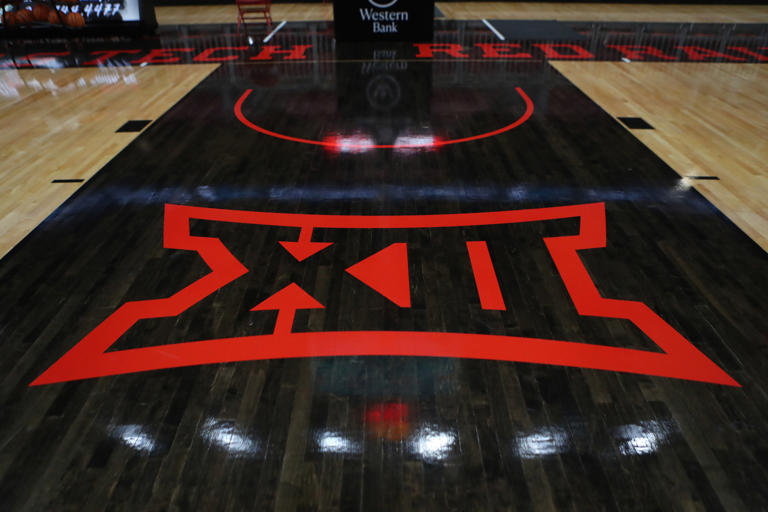 Big 12 tournament’s new LED glass court goes viral
