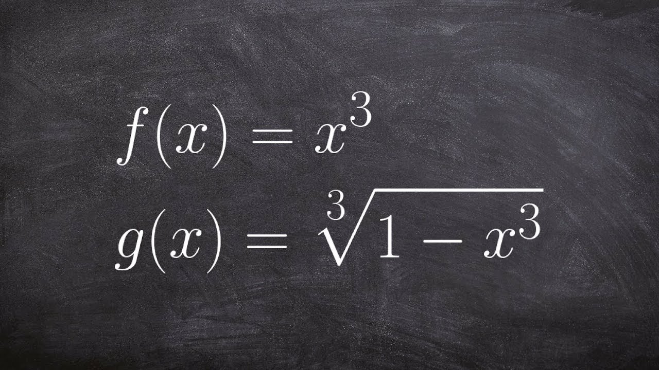 Finding the Domain of the Composition of Two Fuctions Including the ...