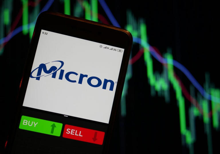 What is going on with Micron stock on Tuesday?