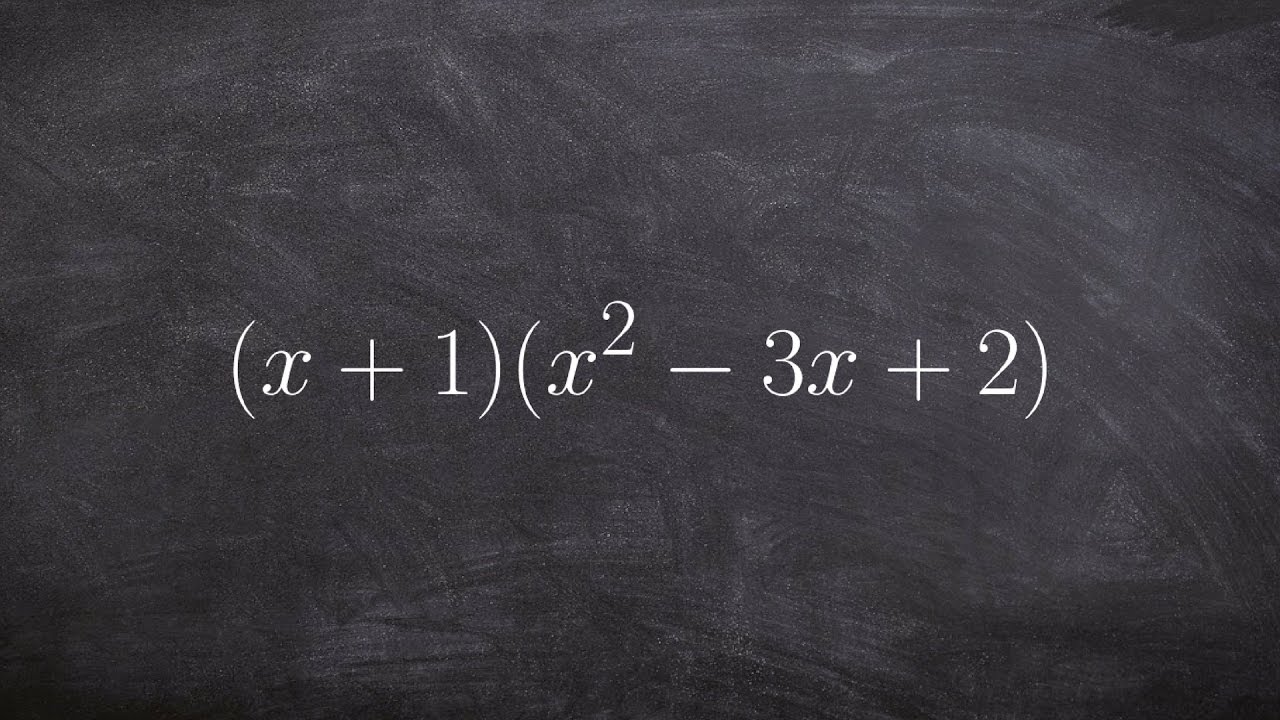 Multiplying binomials and trinomials the easy way - math tutorial