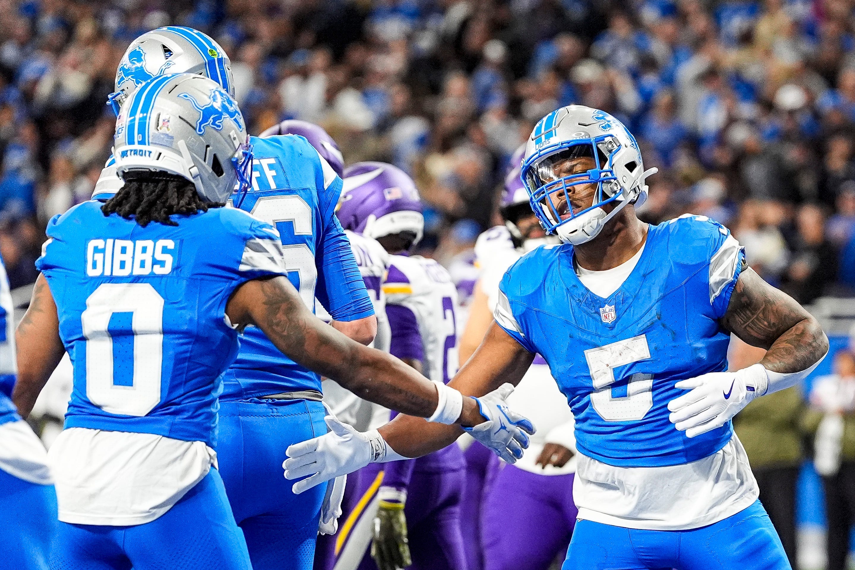 Jahmyr Gibbs lets feelings known on Texans trade for David Montgomery