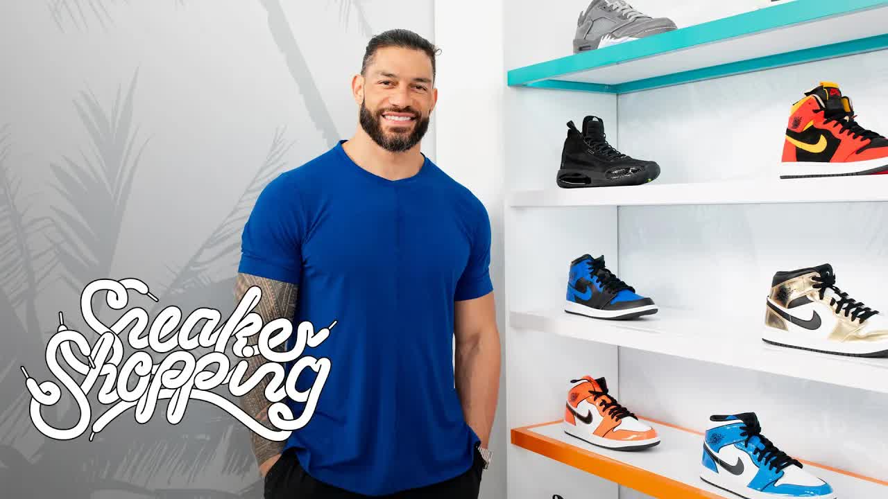 Roman Reigns goes sneaker shopping with Complex