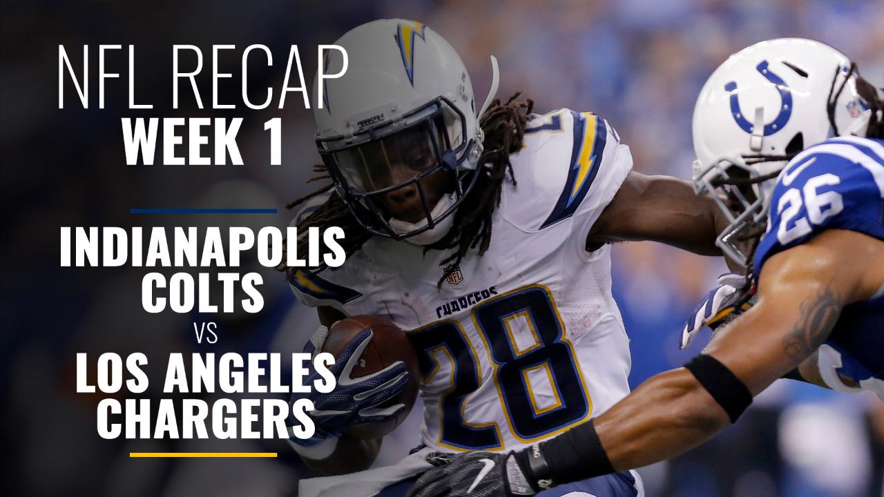 NFL Week 1: Indianapolis Colts vs Los Angeles Chargers recap
