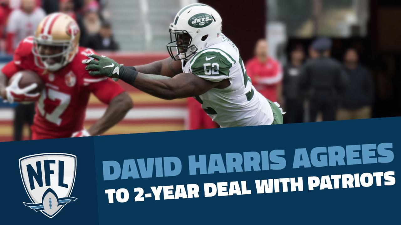 David Harris agrees to 2-year deal with Patriots