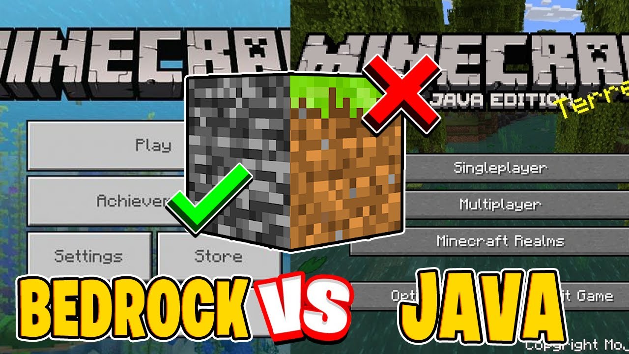 Minecraft Java vs Bedrock edition!