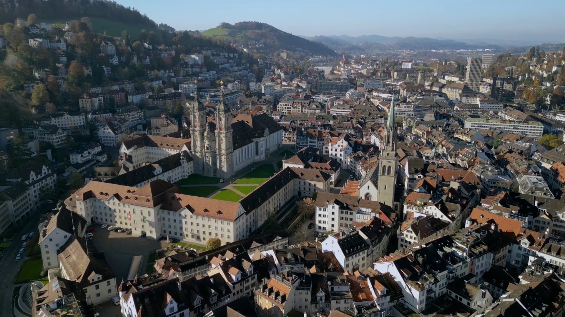 San Gallo, Svizzera: tour in drone delle Torri Gemelle e della bellezza ...