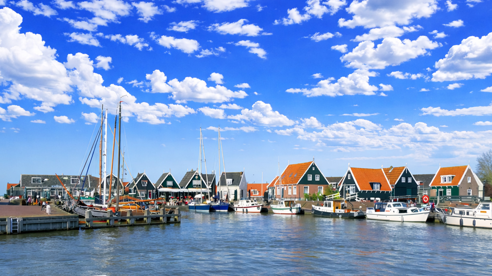 Balade à Marken : village historique sur une île des Pays-Bas (4K)