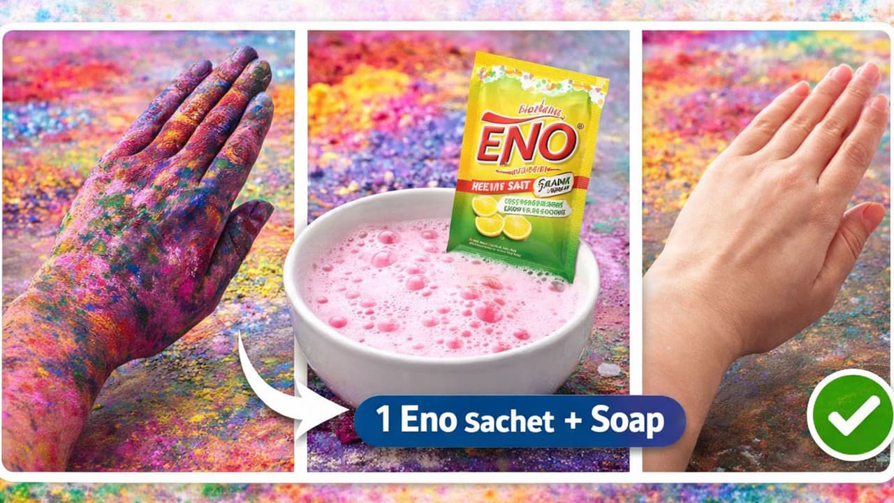 Viral cleaning hack: Eno removes Holi stains faster than soap