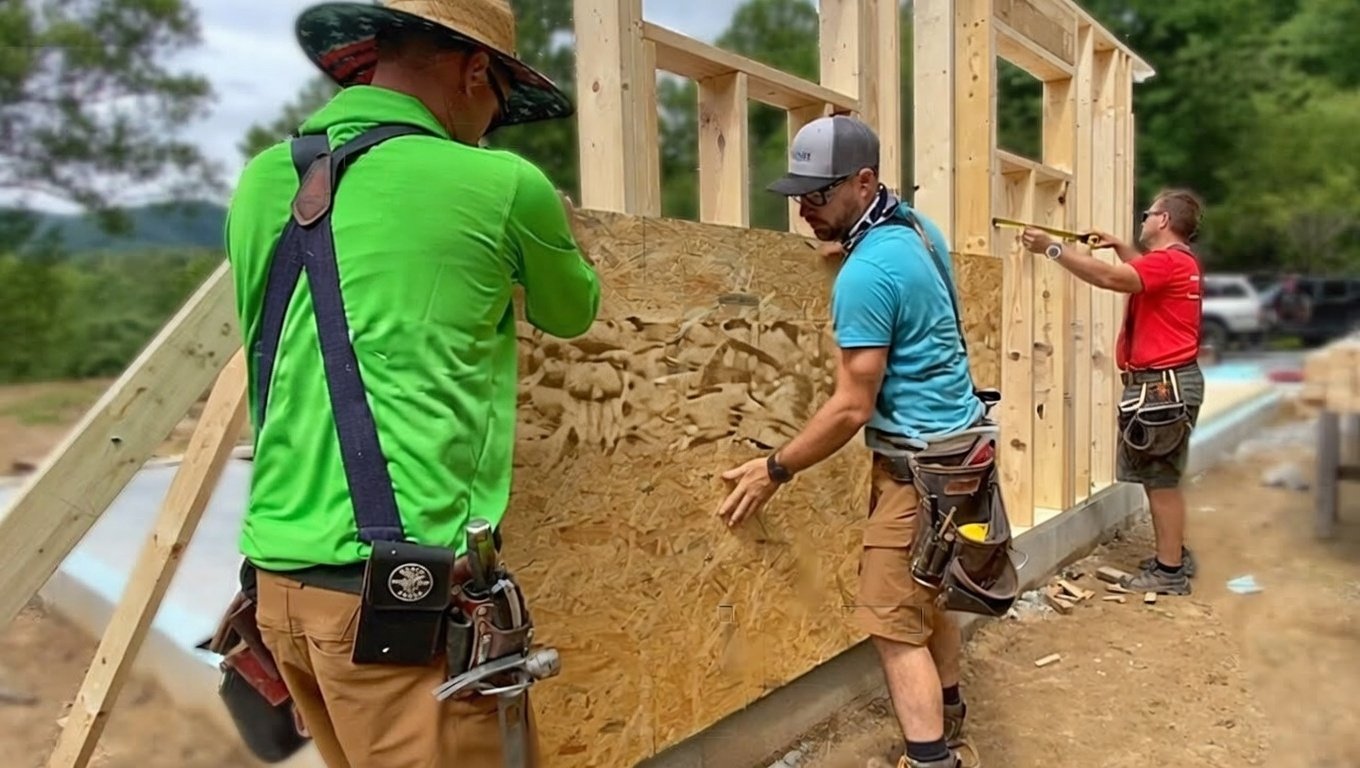 Designs come alive: First floor wall build