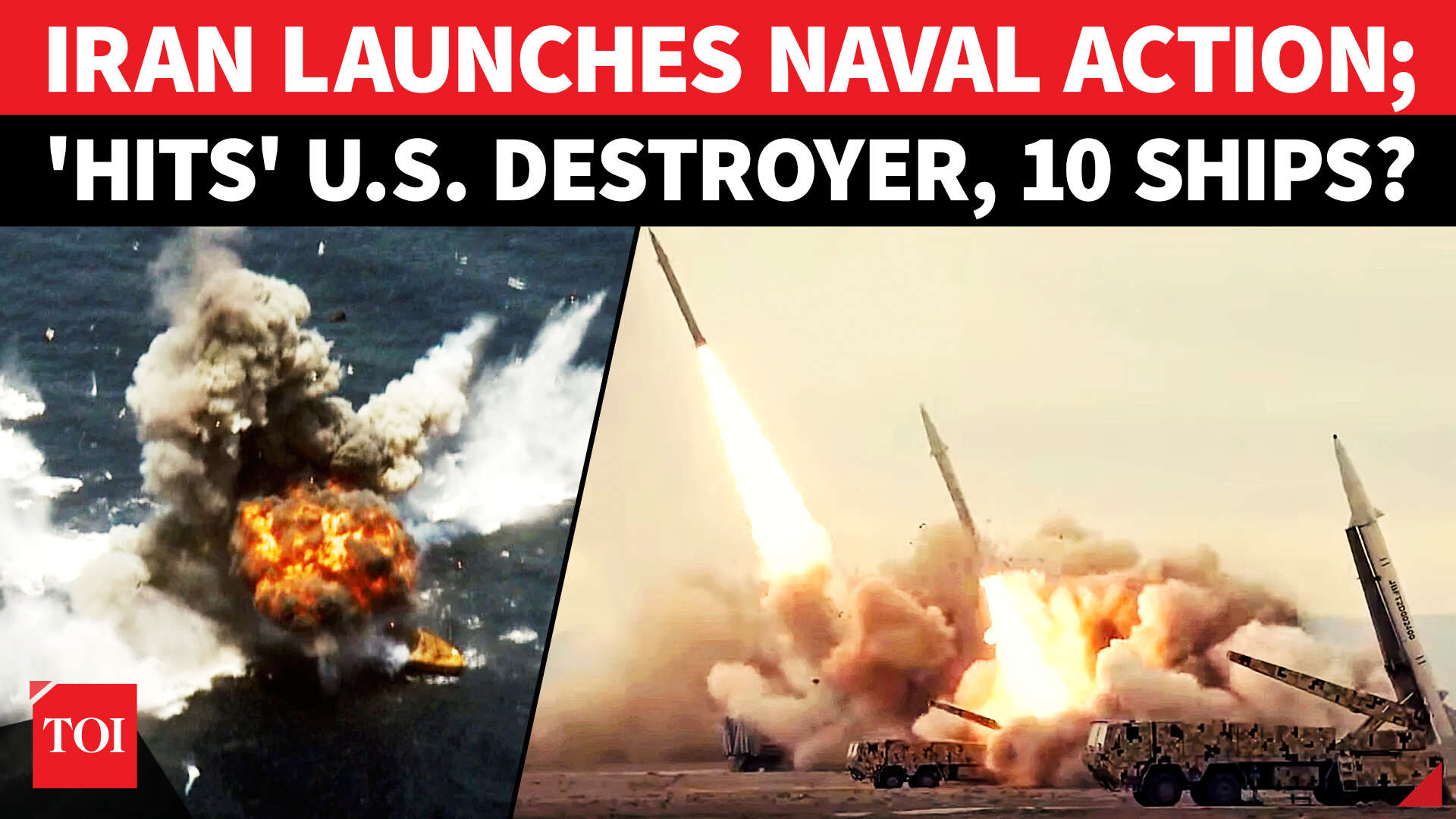 Iran 'bombs' US Navy destroyer with Ghadr & Talaieh missiles in Indian ...