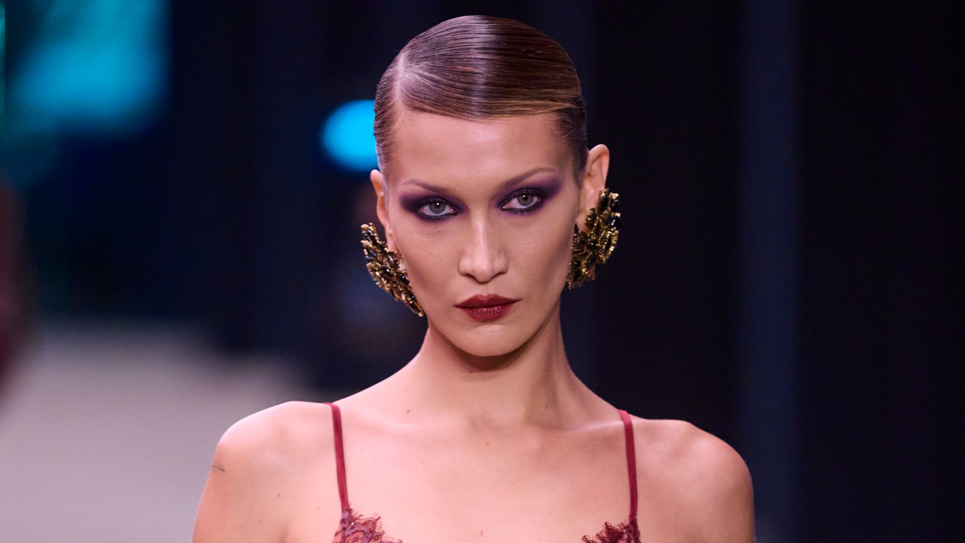 Bella Hadid makes head-turning appearance in sheer dress on runway